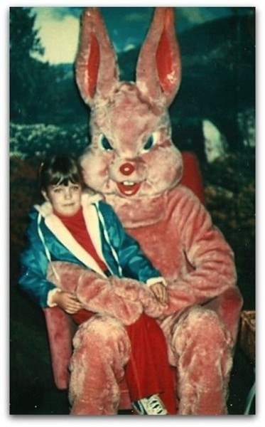 Evil Easter Bunnies in Terrifying Family Photos - Wicked Horror